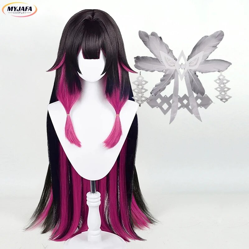 Косплей парик Genshin Impact Colombina, wig and accessories