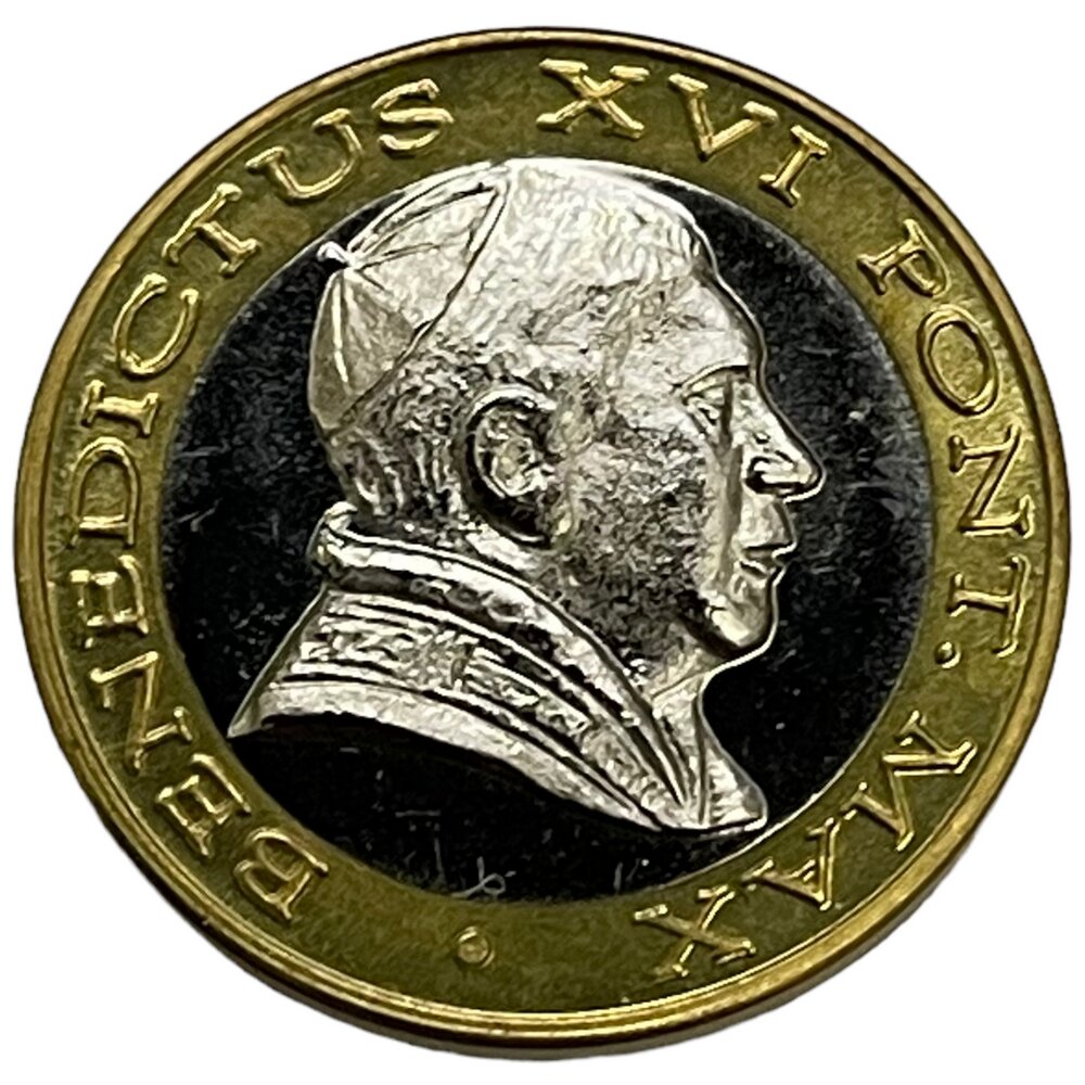 Ватикан 1 евро 2005 г. Prova (Проба)