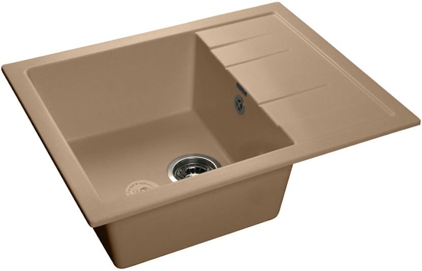 Кухонная мойка GranFest Quadro GF-Q650L топаз мрамор