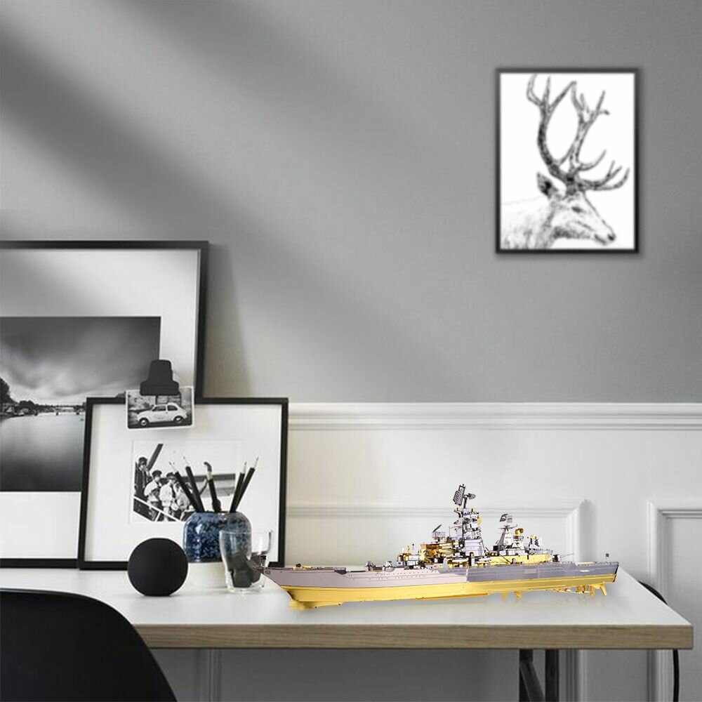 Металлические 3D модели Piececool для взрослых, наборы моделей российского линейного крейсера Пёт Великий для праздничных подарков