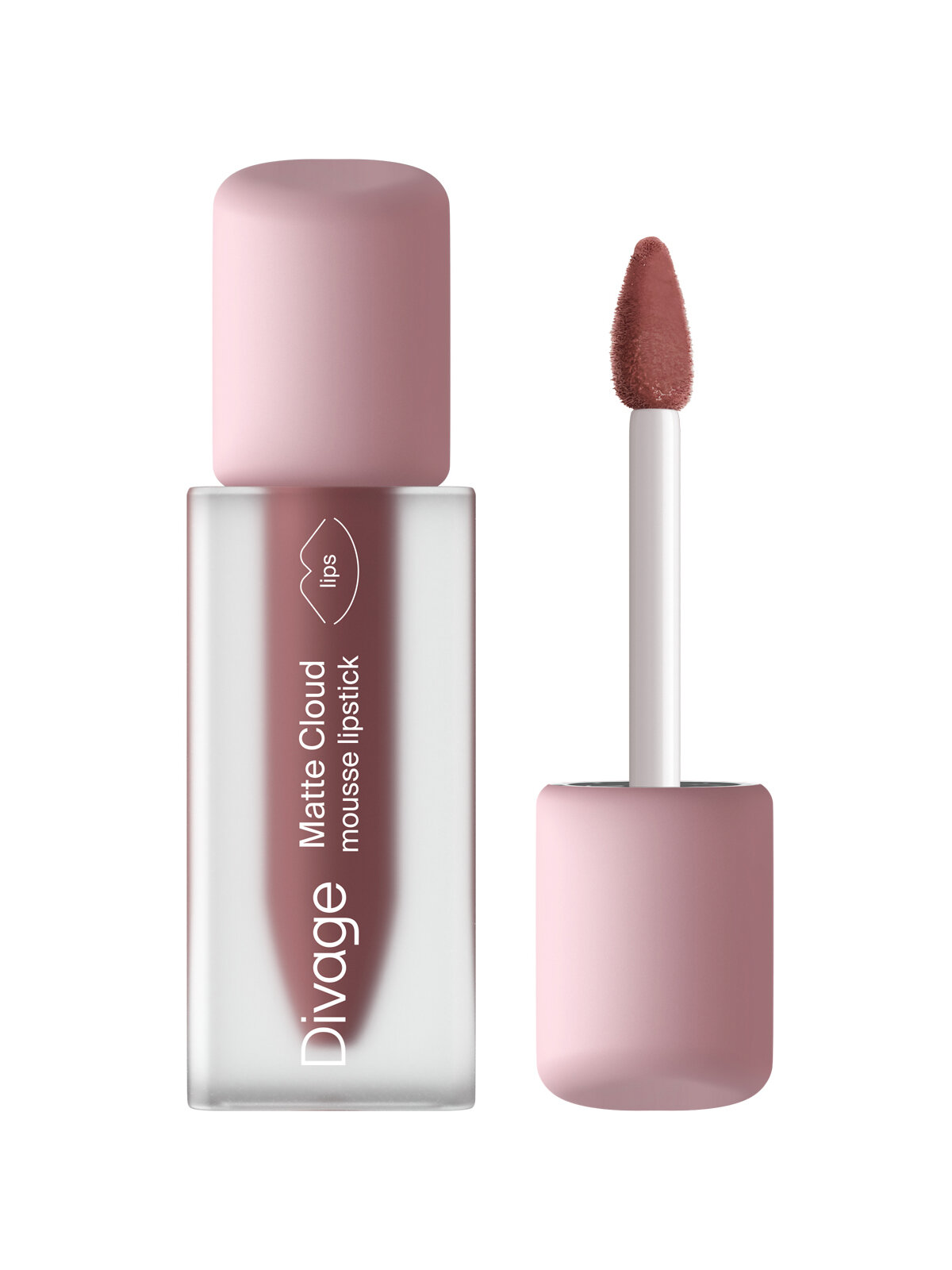 Помада для губ Divage Matte Cloud Liquid Lipstick, жидкая, тон: 04 ягодный нюд, 3мл
