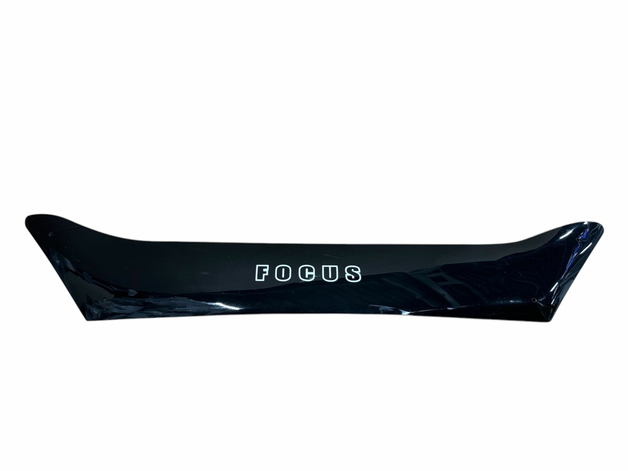 Дефлектор капота (Мухобойка) FORD FOCUS 1 (1998-2004) "VIP-TUNING" широкий короткий/ накладка ветровик отбойник на капот Фокус 1