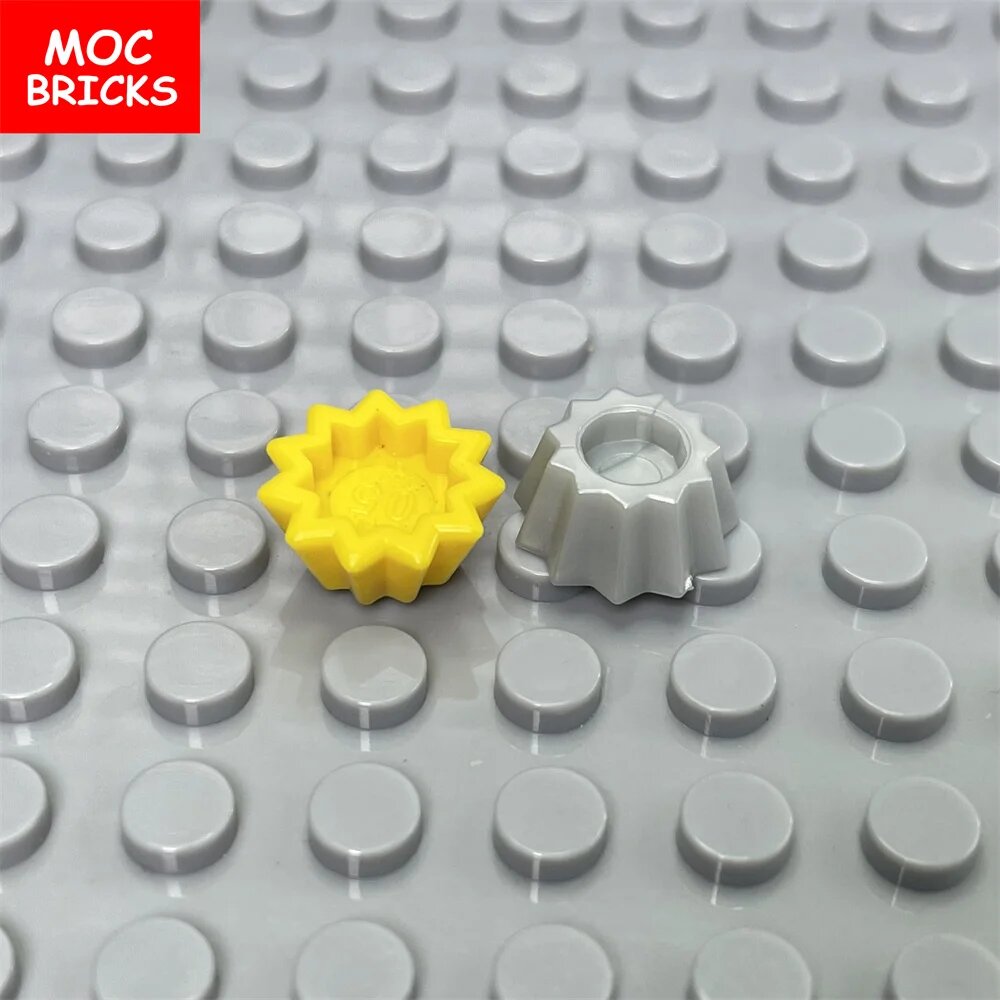 MOC BRICKS Белые и светло-серые детали конструктора 10 шт. — фото 1