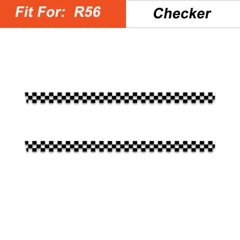 Наклейка на порог для Mini Cooper R56 Checker
