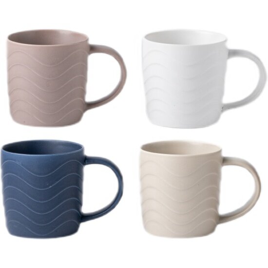 Набор кружек Jewel Грация 300 мл, 4 предмета (new bone) (ПС0043-22)