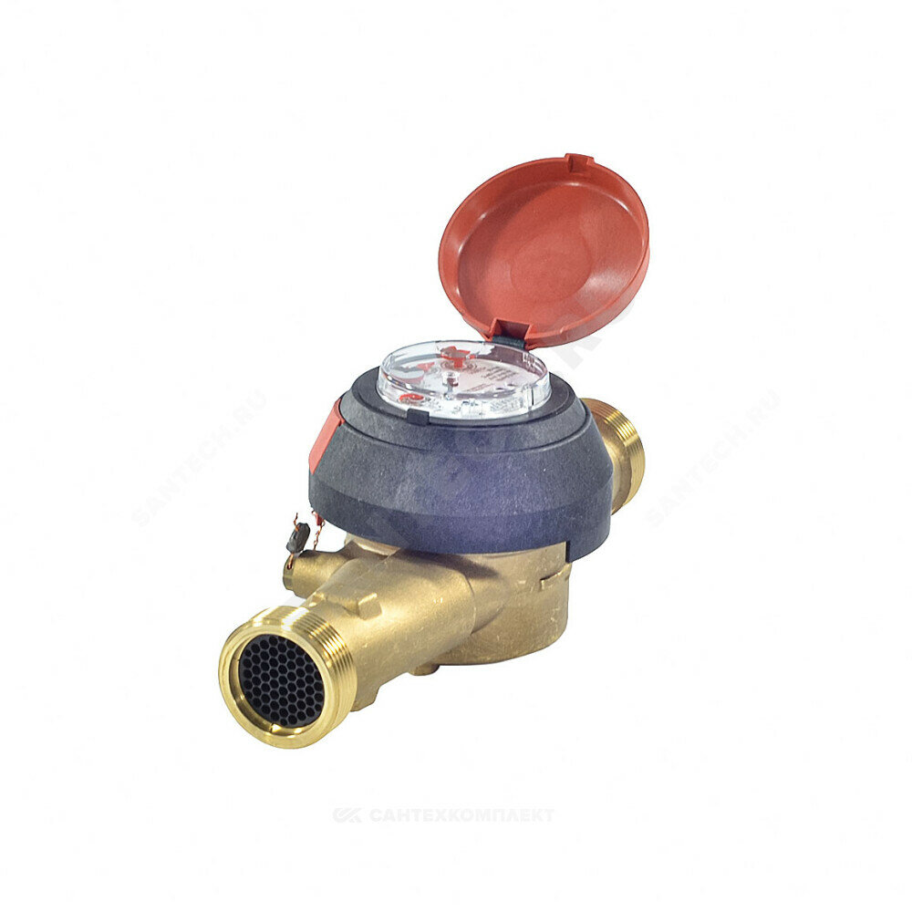 Счётчик г/в крыльчатый одноструйный Ду 32 Ру16 Qn=6 м3/час 150С L=260мм резьба Б/К всгн Тепловодомер