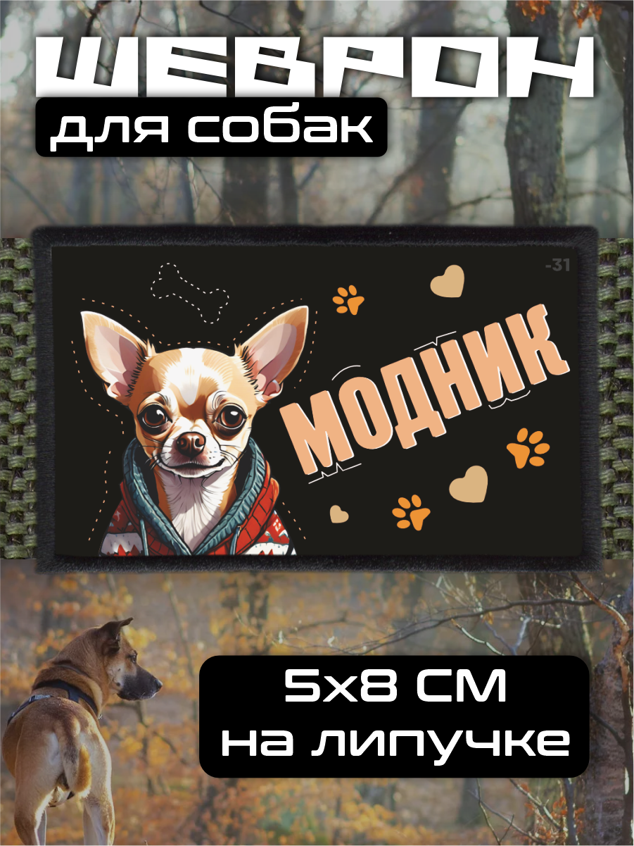 Шеврон на липучке мем собака лучший друг