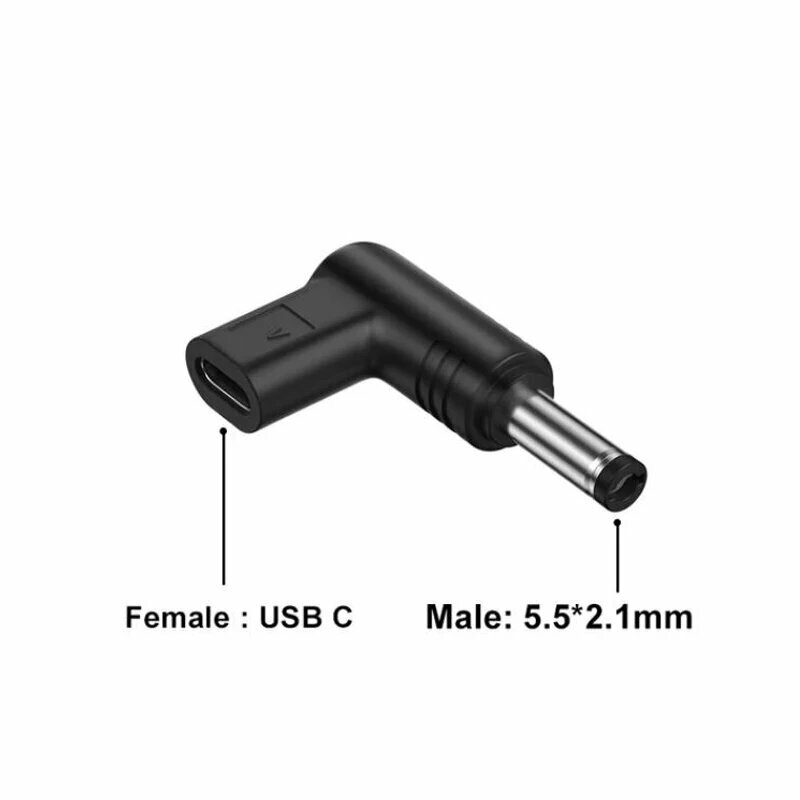 USB C - 5.5x2.1mm адаптер питания 19.5V