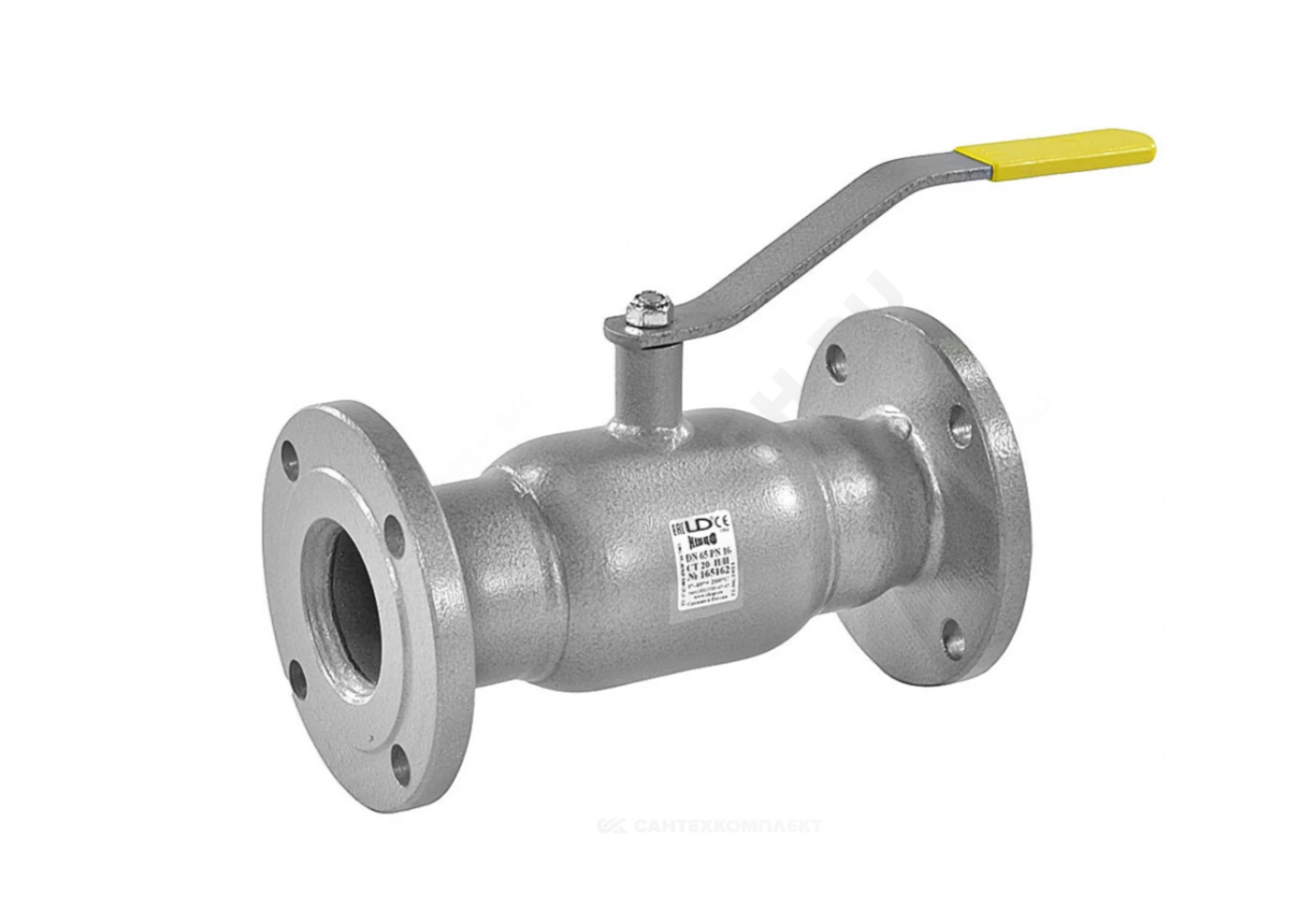 Кран шаровой сталь КШ. Ц. Ф Ду 200 Ру16 фл L=530мм полнопроходной LD КШ. Ц. Ф.200.016. П/П.02