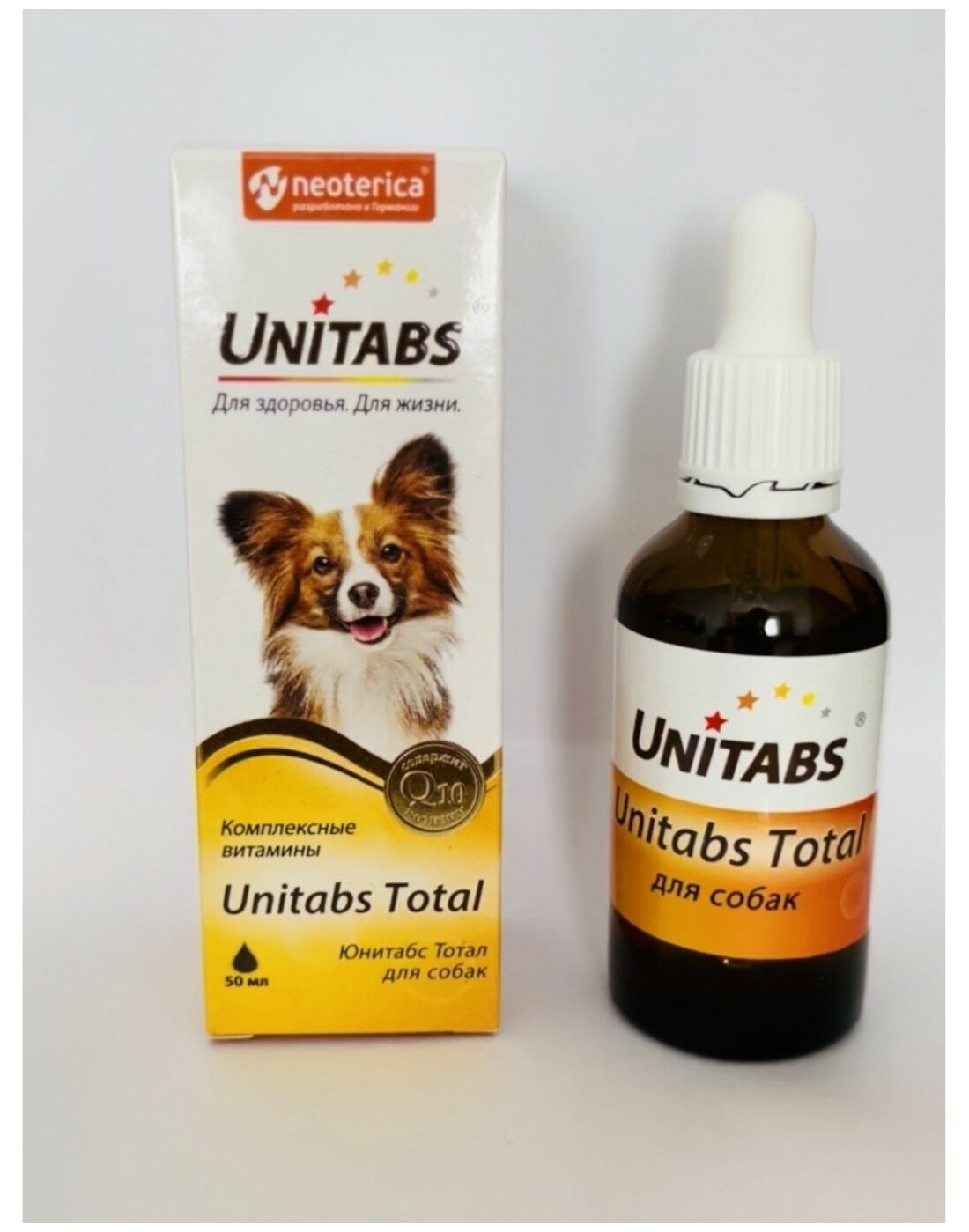 Витамины для собак Neoterica Unitabs Total, для кожи, шерсти, иммунитета, 50мл, 1 шт — фото 1