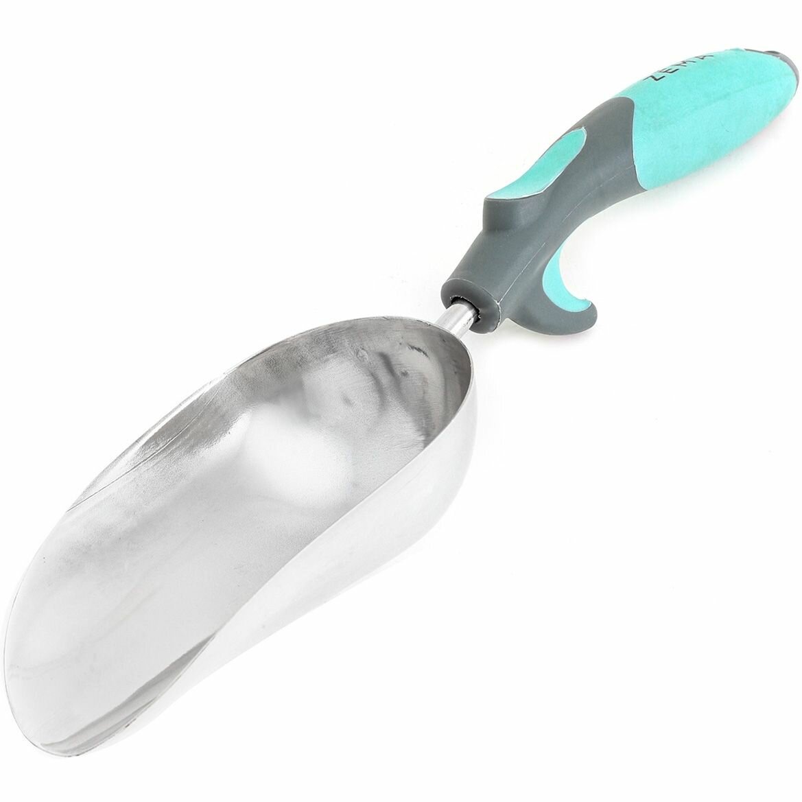 Совок универсальный Zema большой, нескладной нержавеющая сталь, пластиковая ручка