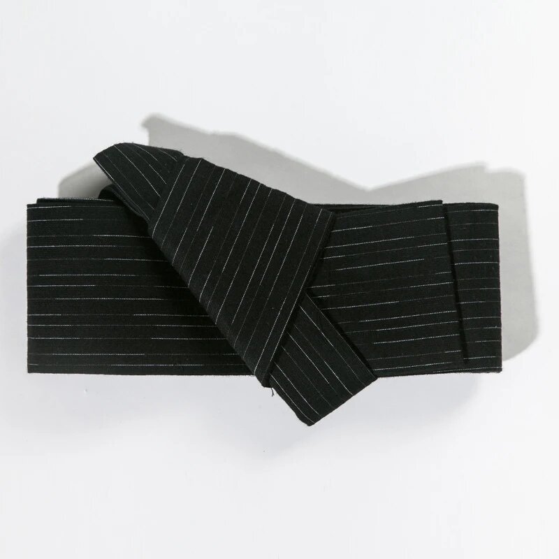 Мужской жесткий коку Оби из полиэстера Черный, 3