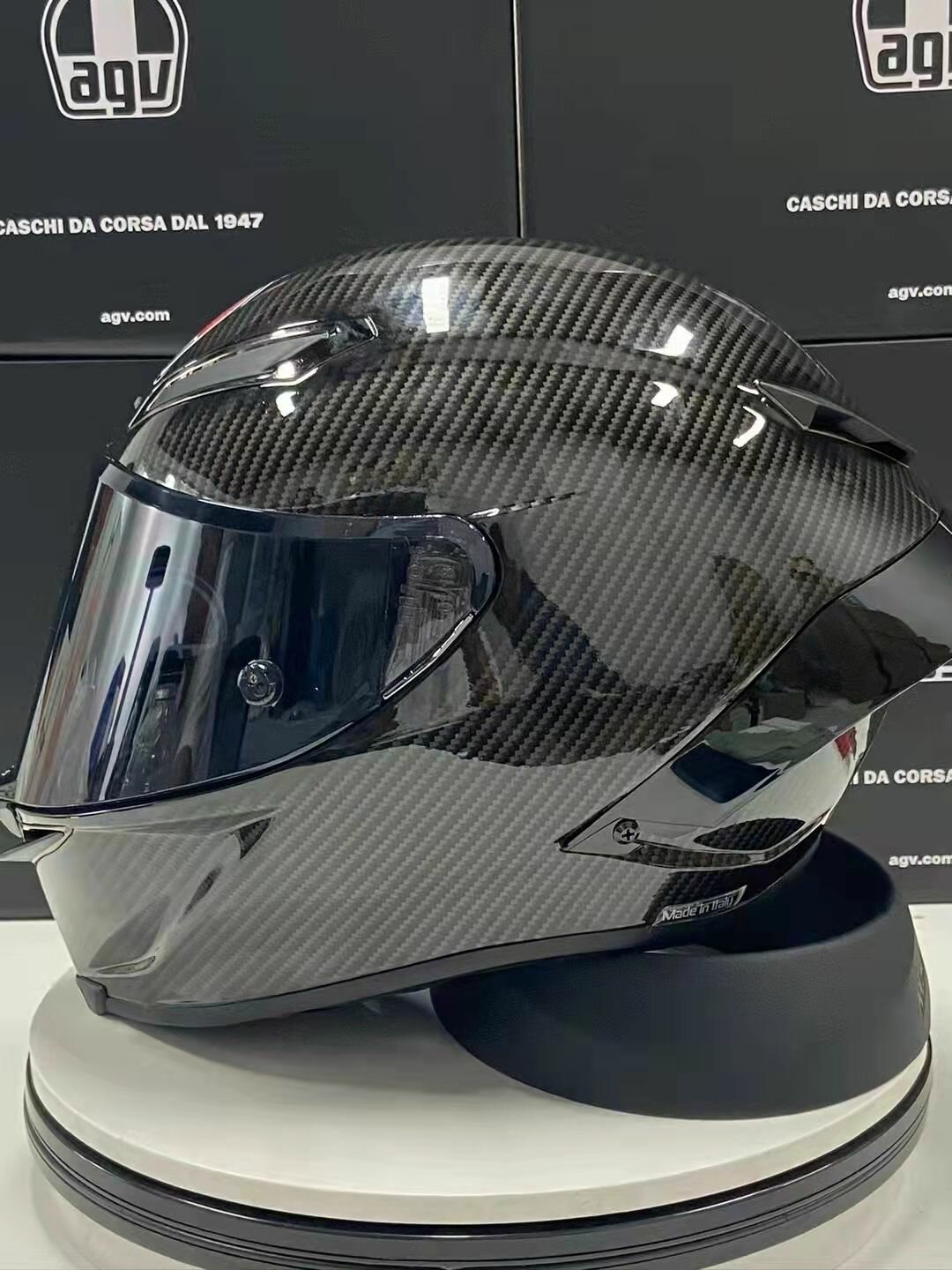 AGV pista GPR RR 70 ANNIVERARY glossy black Полнолицевой мотоциклетный шлем для уличного велосипеда