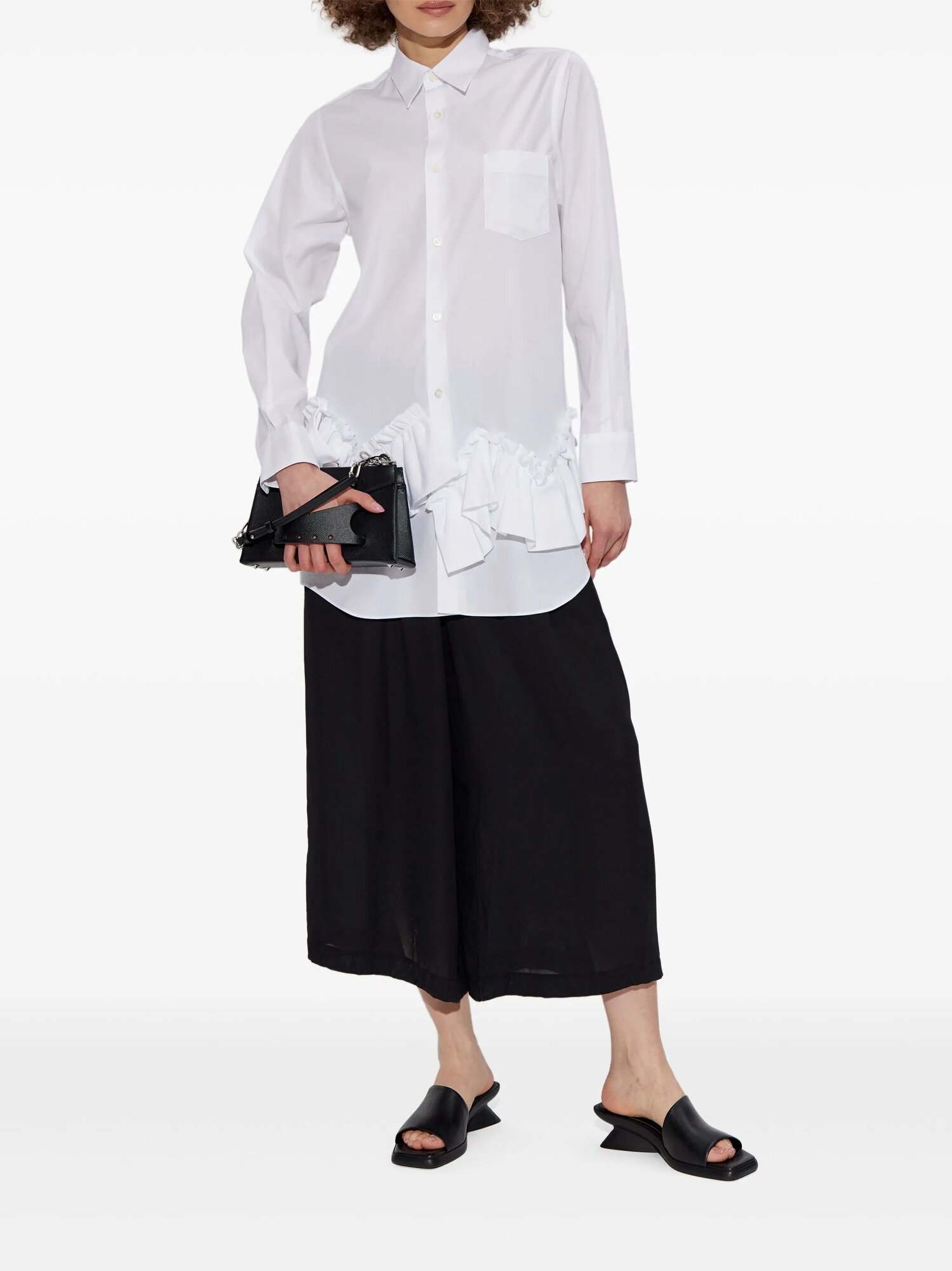 Рубашка COMME des GARCONS, размер L, белый — фото 1
