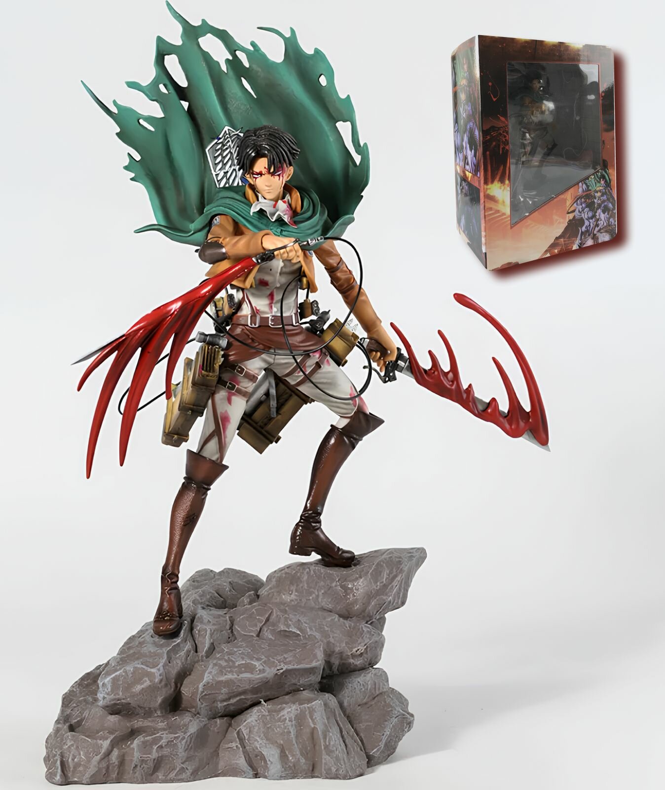 Фигурка Атака Титанов Леви Аккерман / Attack On Titan Levi (35см)