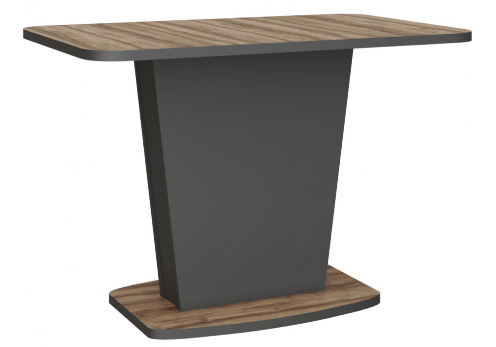 Стол деревянный Комфорт Woodville коричневый и темное дерево, пластик и дерево