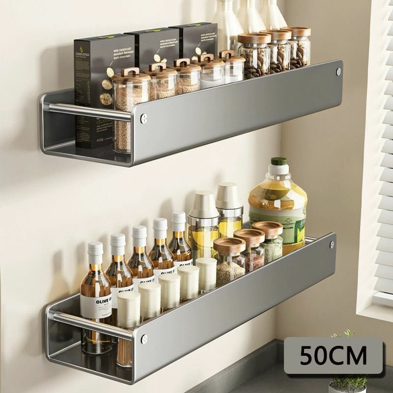 Кухонные полки, лотки для специй, двухслойные, металличес50CM,2 шт.