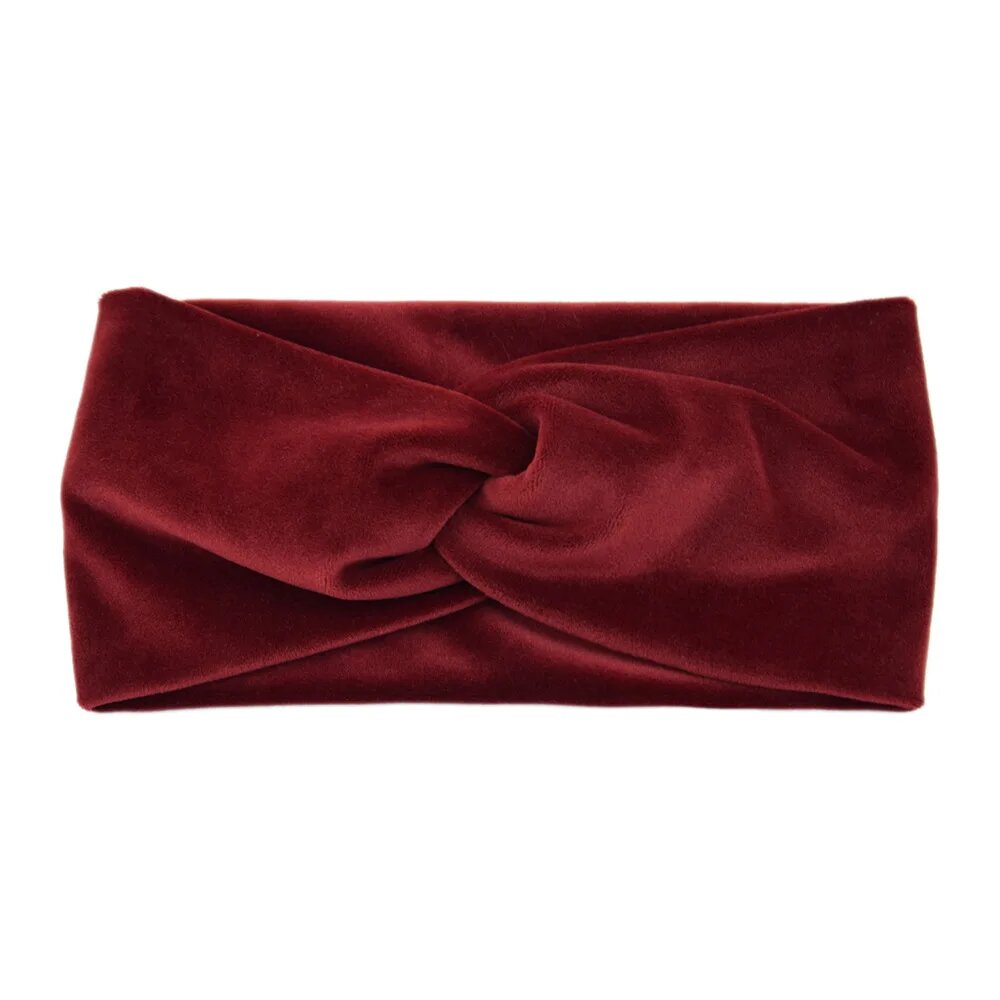 Ayaco.Fan бархатная повязка на голову Wine red