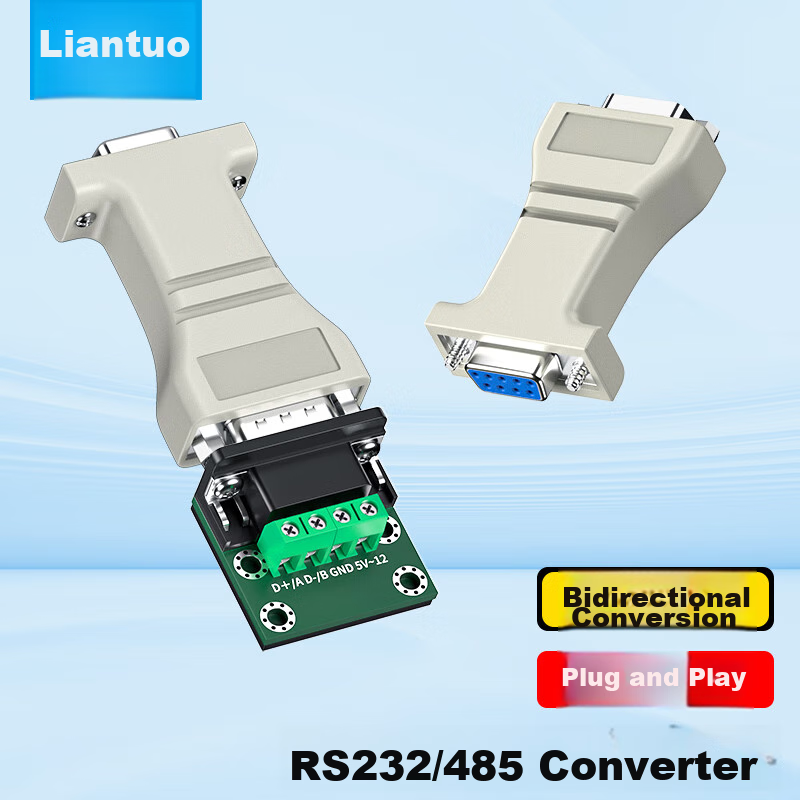 LinkStone RS232 to RS485 Passive Converter, Industrial-Grade Serial Bidirectional Conversion Transmission Protocol Surge-Proof Converter
