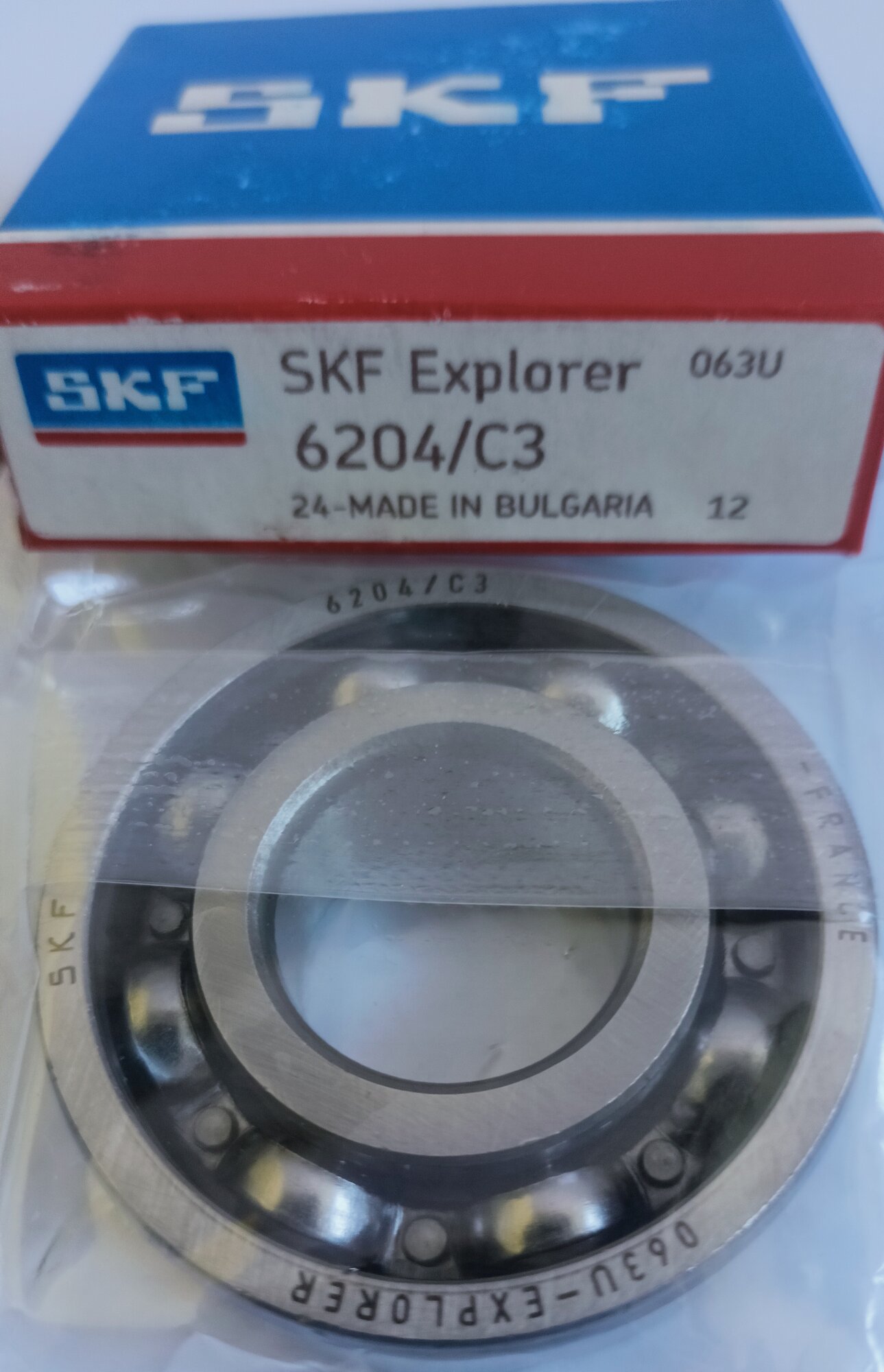 Подшипник SKF 6204/C3 шариковый радиальный однорядный (20х47х14)