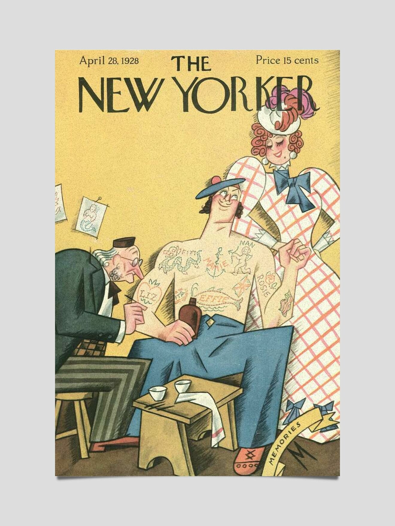 Постер по обложе The New Yorker 28.04.1928, размер 40 на 60 см. - Poster4me