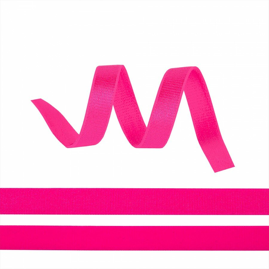 Резинка TBY бельевая (для бретелей) 10мм RBB051402A цв. A1402 розовый неон уп. 23 м