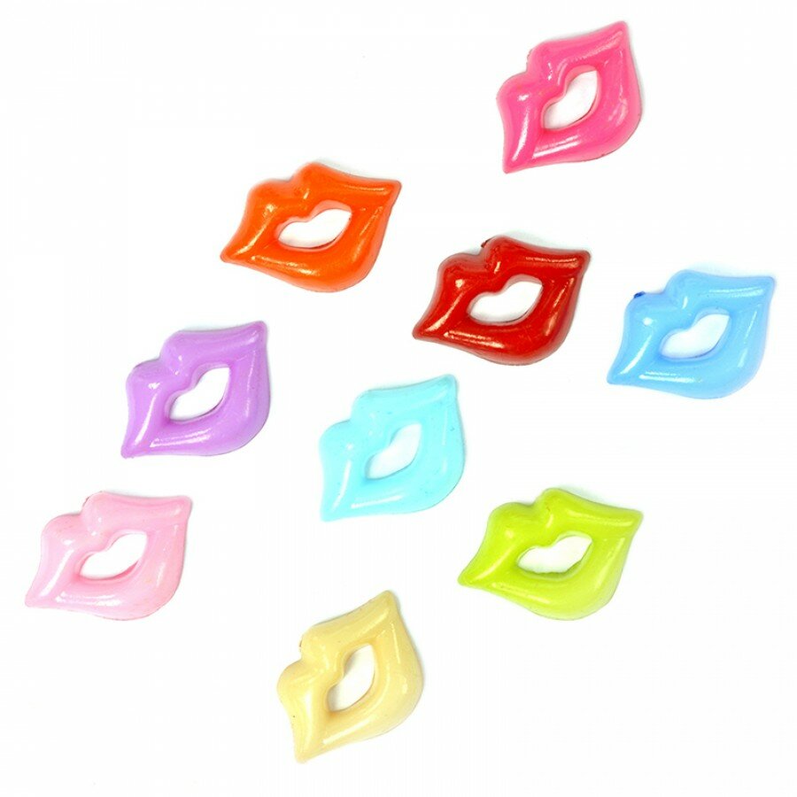 Пластиковые губы для игрушек TBY. D1 ассорти уп.100шт.