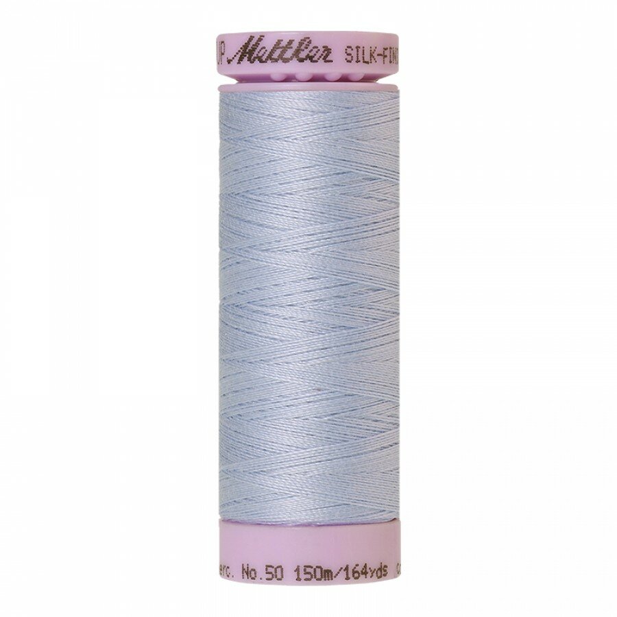 Нить для машинного квилтинга SILK-FINISH COTTON 50, 150 м 0363 Ice Cap