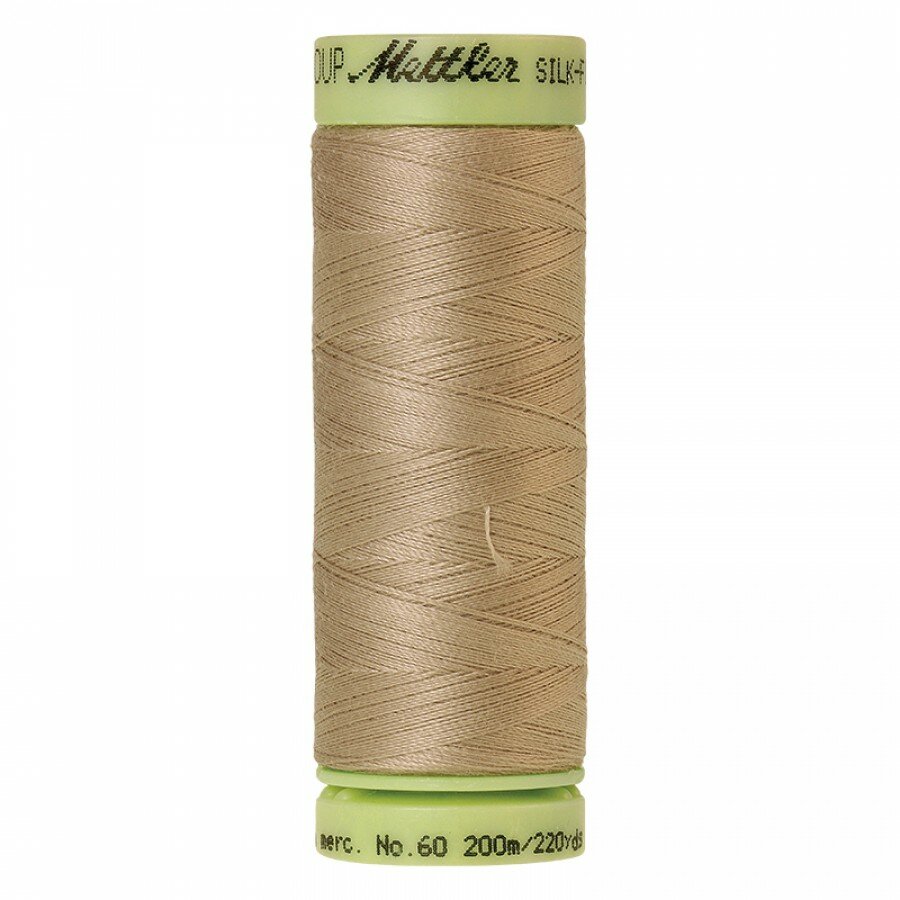 Нить для машинного квилтинга SILK-FINISH COTTON 60, 200 м 1222 Sandstone
