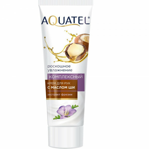 Крем для кожи Весна, Aquatel, для рук, с маслом Ши, Комплексный, экстракт фрезии, 75 мл