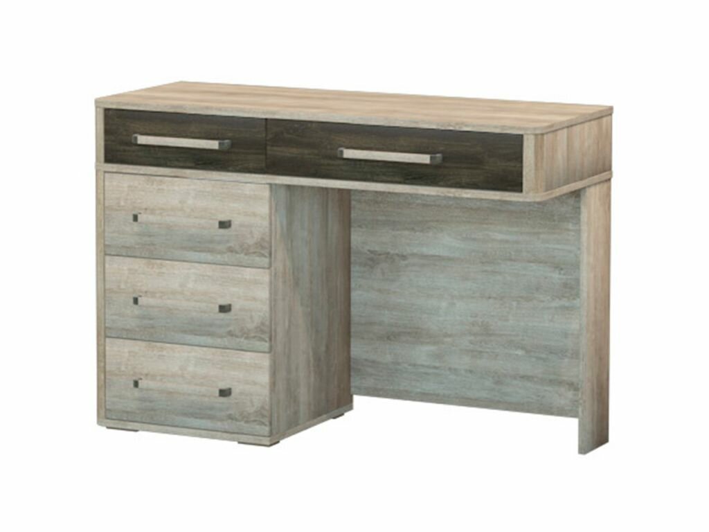 Спальня ВЕРСАЛЬ-2 стол туалетный ТС-5 Дуб Баррик / Ясень Анкор/белый ширина 108 см ЛДСП с ящиками