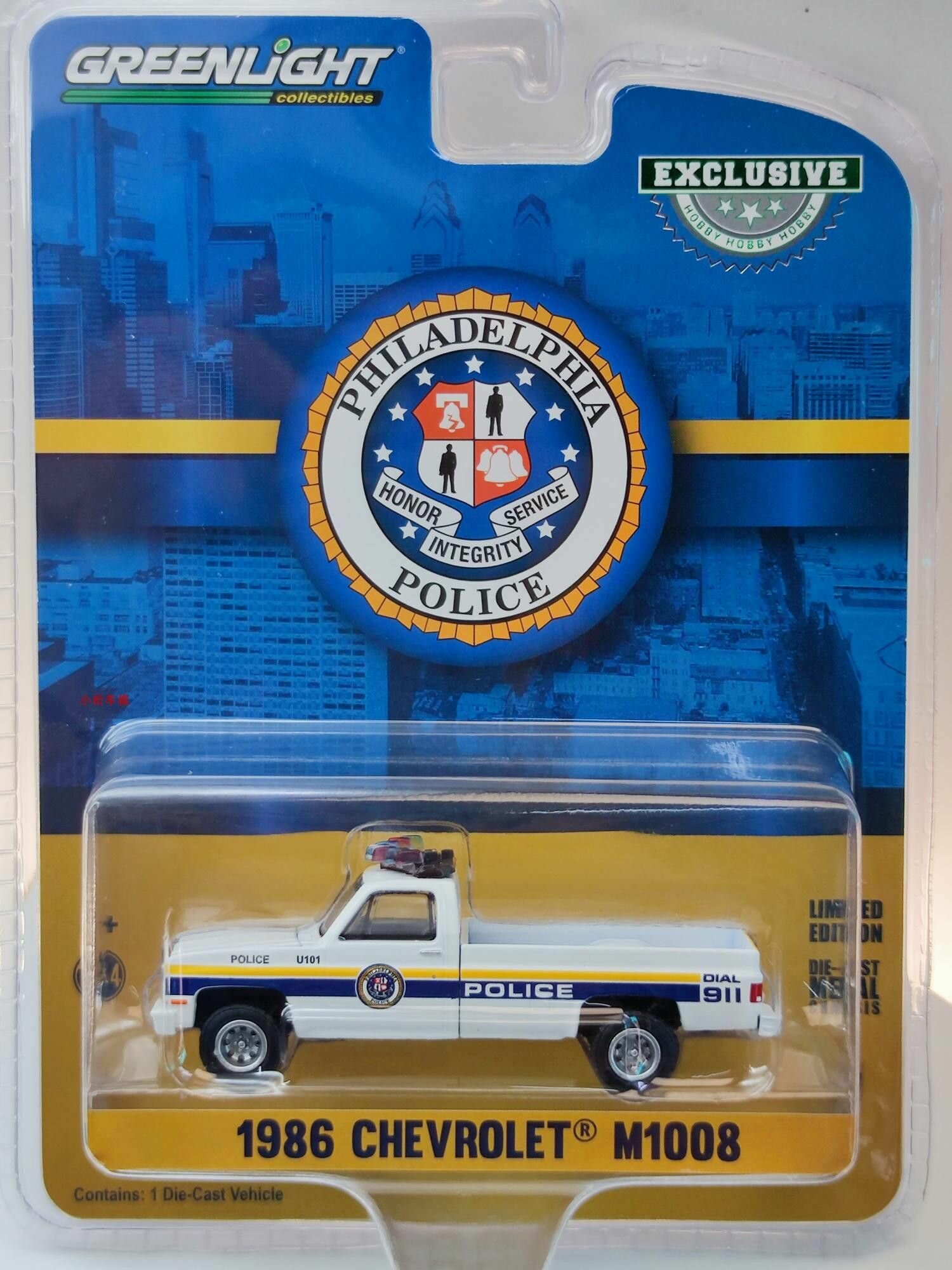 Машинка GreenLight 1/64 1986 Chevrolet M1008 30241 Die-cast Alloy Car Model Collection Toy Gift