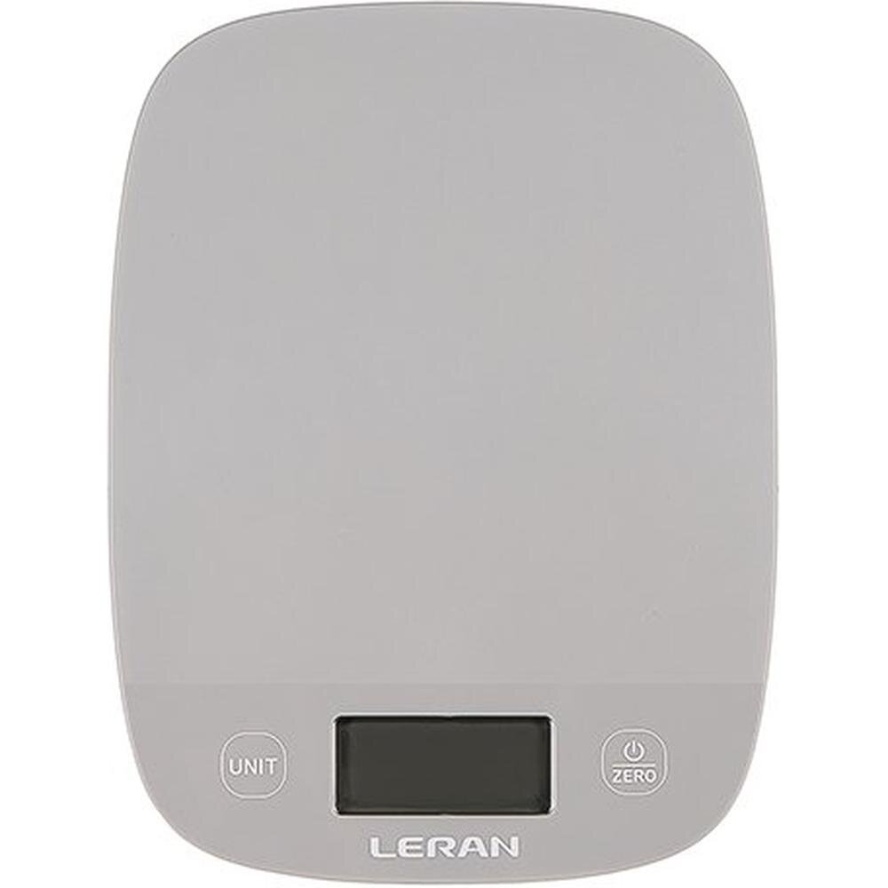 Весы кухонные LERAN EKS SIMPLE LINE GREY с петлей для подвешивания, до 5 кг, серые