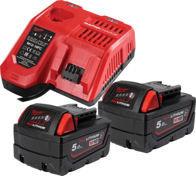 Аккумулятор с зарядным устройством Milwaukee M18 M18NRGCR-502 (4932479831)