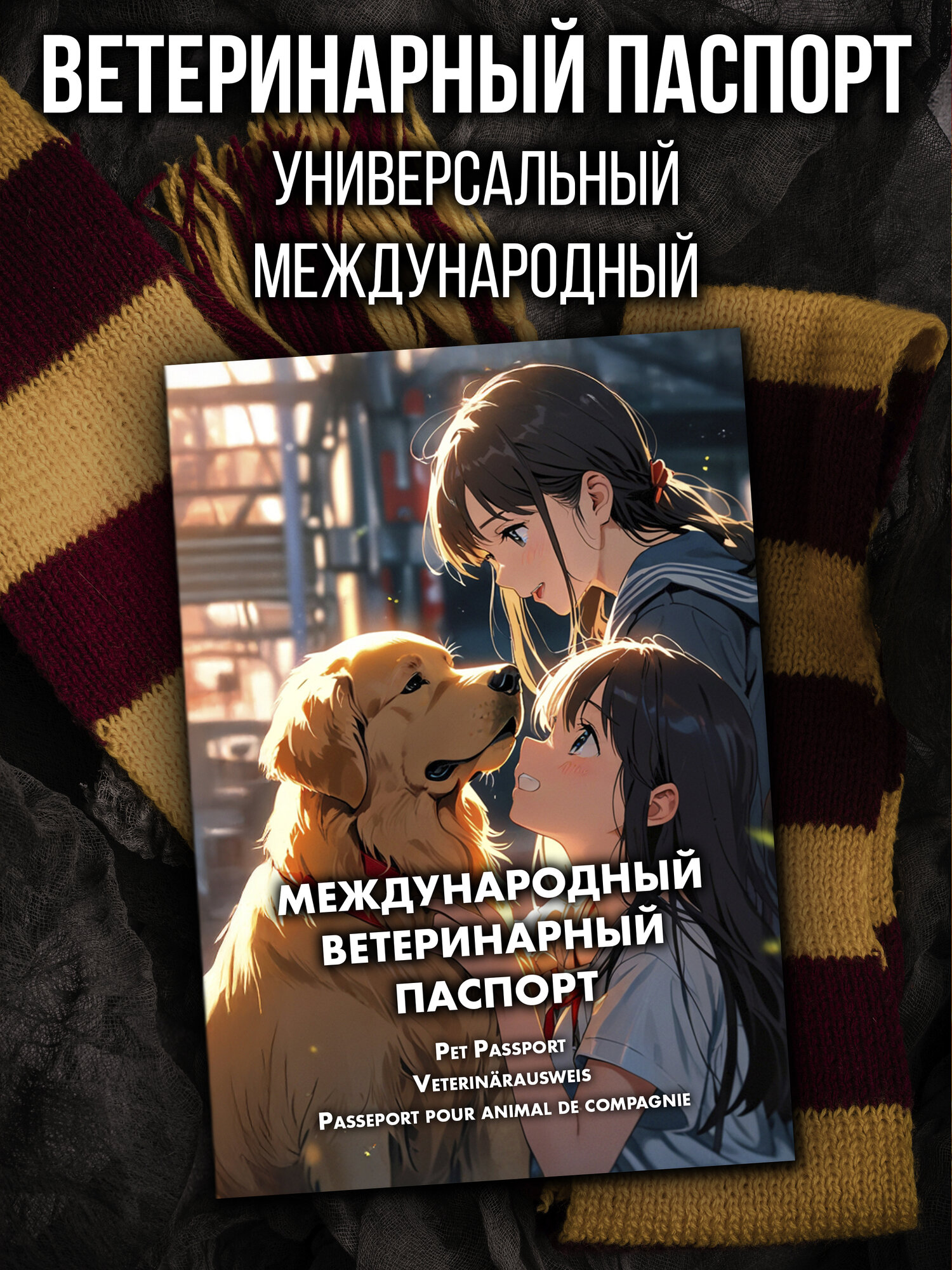 Ветеринарный паспорт для кошек, собак и любых других домашних животных, международный