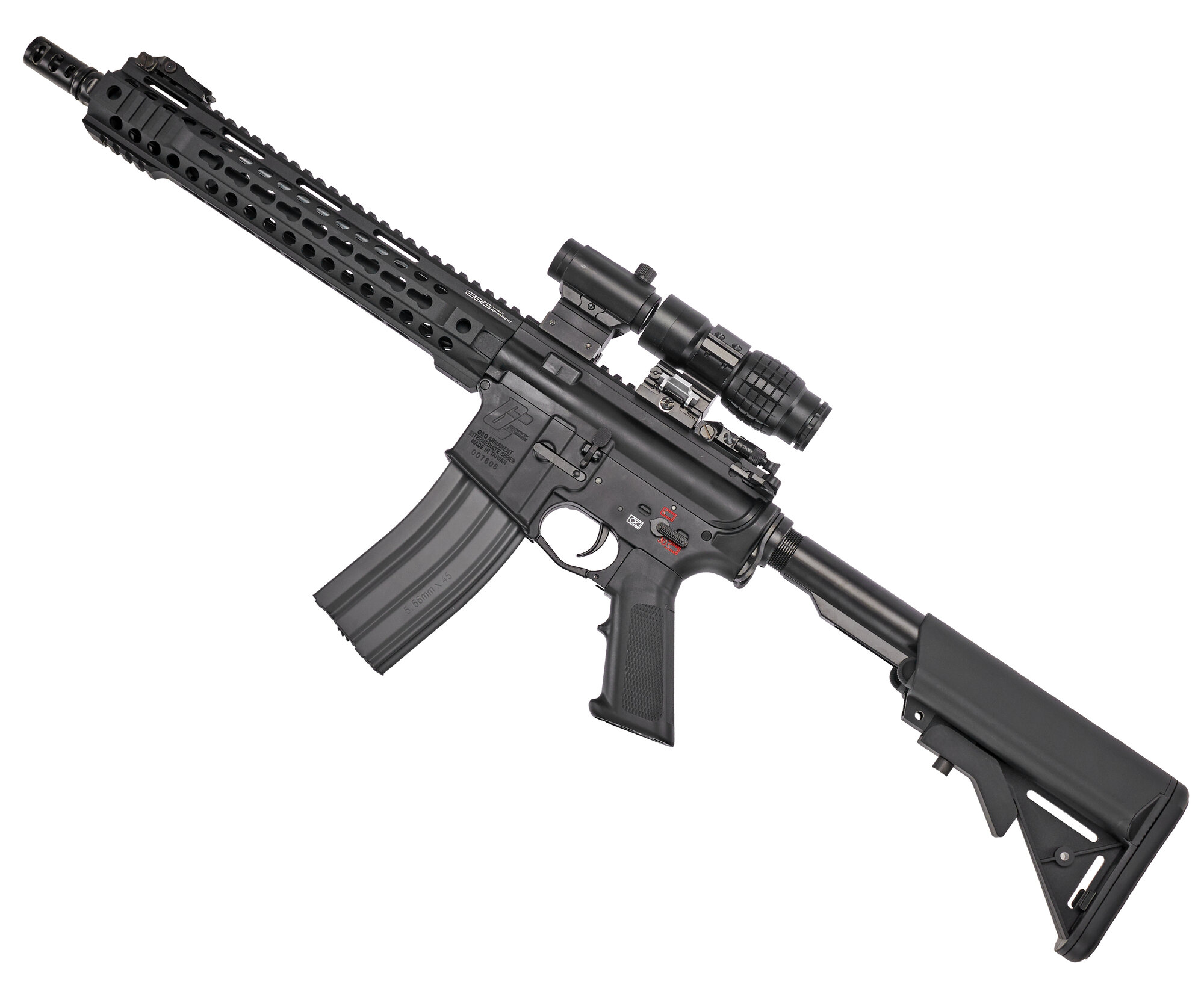 Страйкбольный автомат G&G GC16 MPW (12 Дюймов, 6 мм, черный, EGC-MPW-012-BNB-NCM)