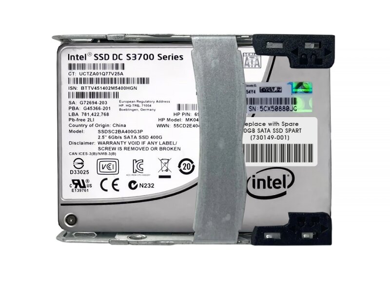 Жесткий диск HP 730149-001 400Gb SATAIII 2,5" SSD