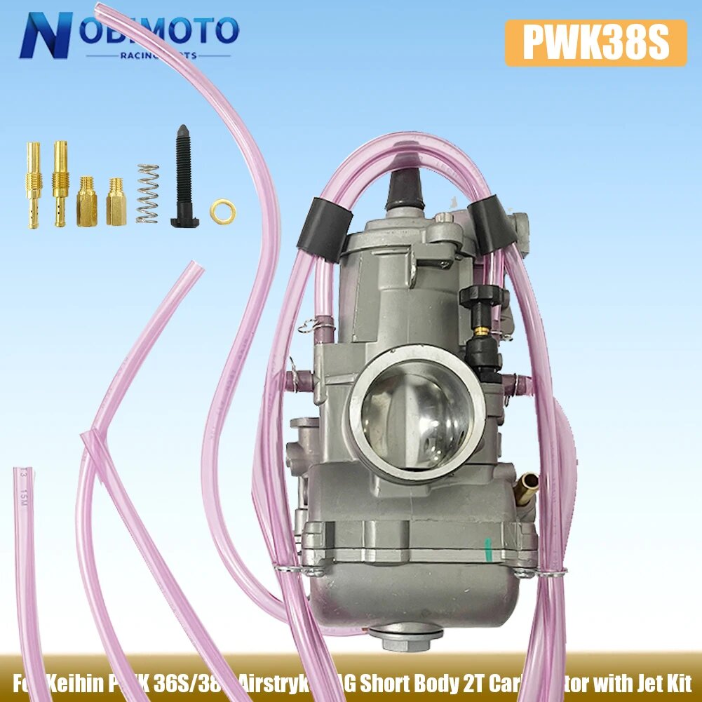 Карбюратор мотоцикла PWK PWK36S PWK38S для UTV 125-300CC Keihin PWK 36/38 с коротким корпусом Quad Vent Air Striker Карбюратор PWK38S