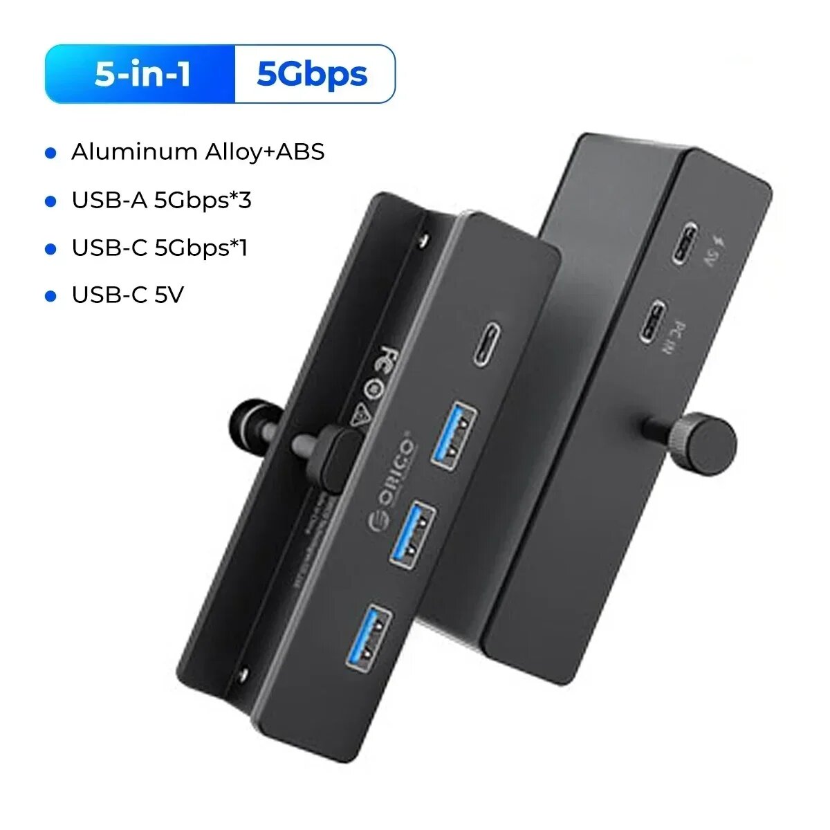 ORICO USB 3.2 HUB 10 Гбит/с с поддержкой SD/TF карт 5-in-1 5Gbps