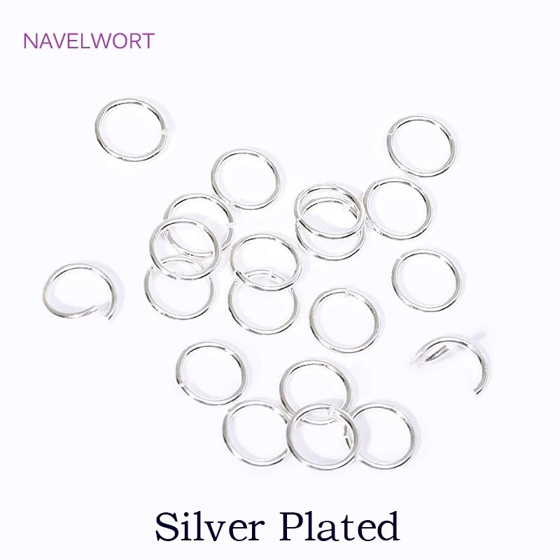 Соединительные кольца Silver Plated, 200 шт