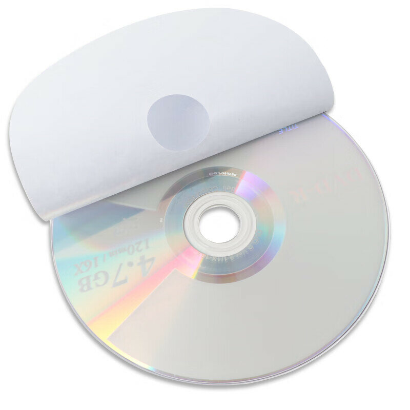 Youbili Adhesive Disc Stickers, Printable CD DVD Disc Covers, Matte Surface Disc Stickers, 100 Pieces/pack, Standard Type, 9423