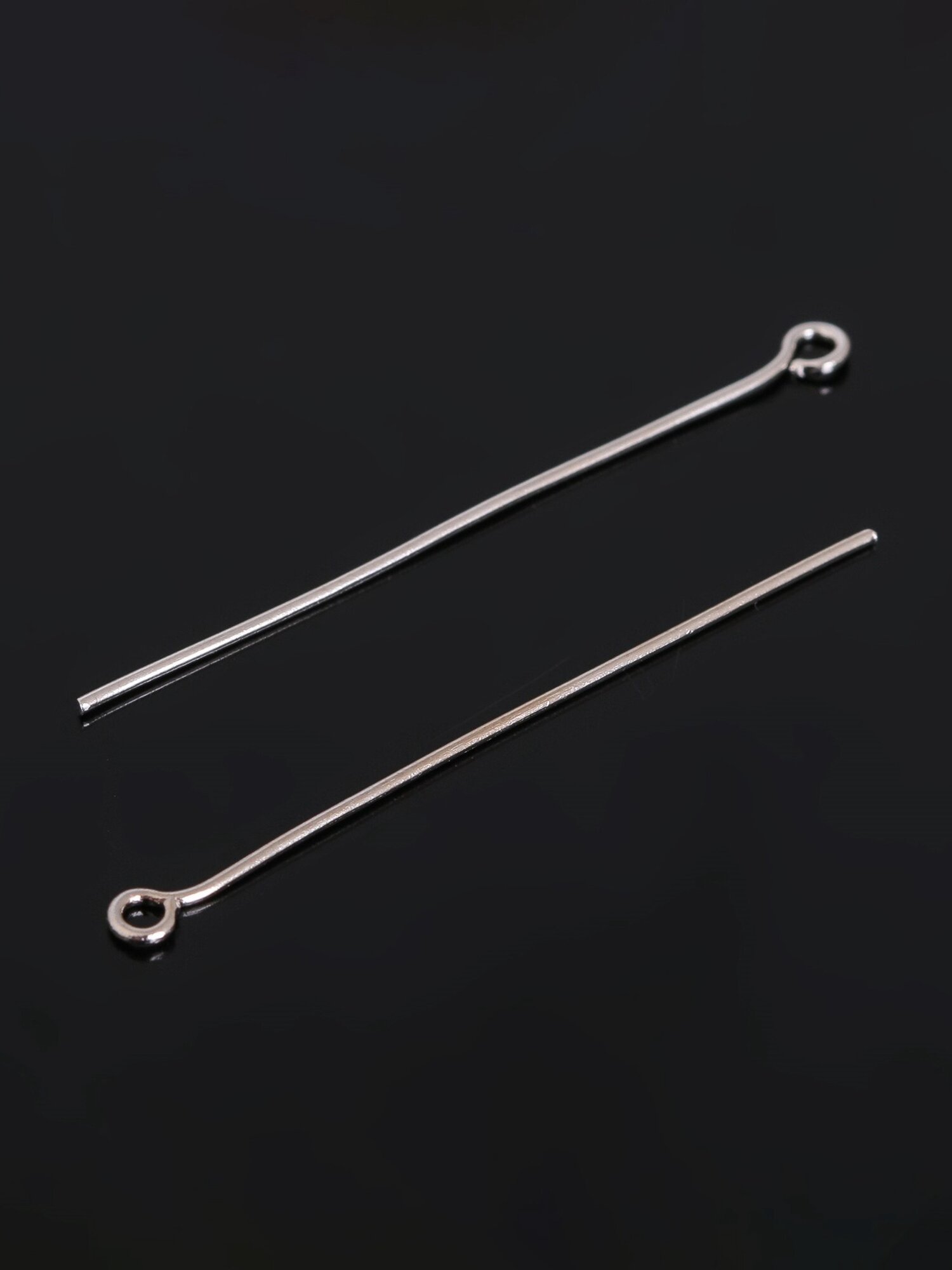 Штифт с петлёй СМ-1087, 4 см, упаковка 100 г, цвет серебро