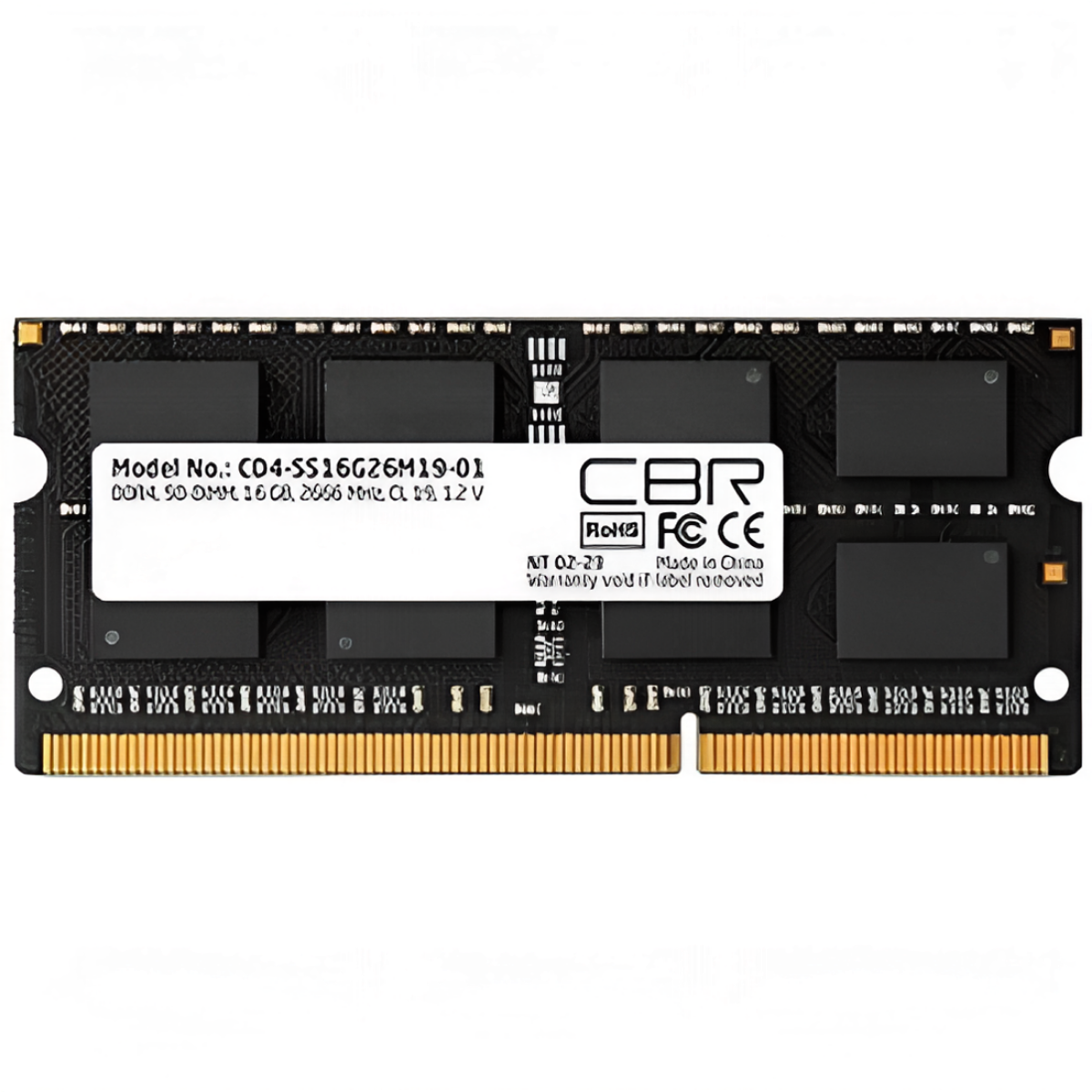 Оперативная память Cbr DDR4 SODIMM 16Gb 2666MHz PC-21300 CL19 1.2V (CD4-SS16G26M19-01)