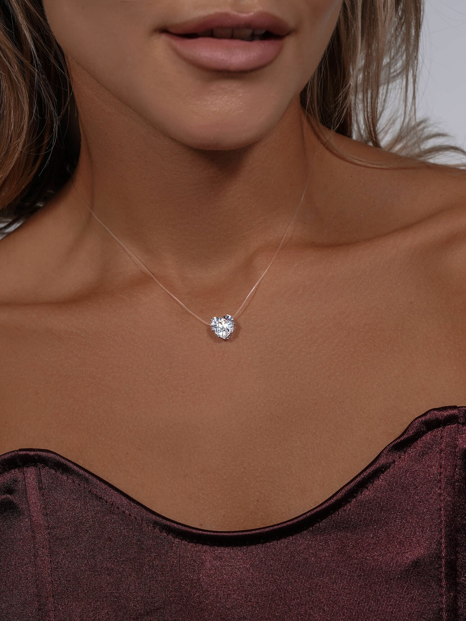 Колье, искусственный камень, кристалл