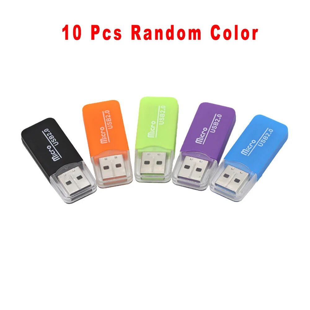 WEYiNOUO кардридер USB 2.0 для microSD 10 Pcs Random Color