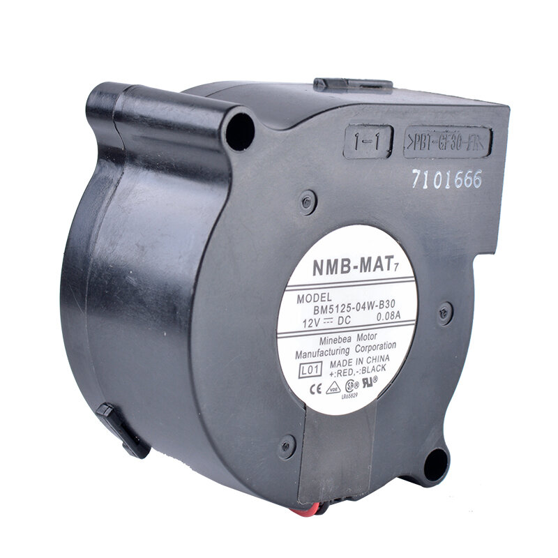 NMB BM5125-04W-B30 12V 0.08A Double Ball Bearing Silent Centrifugal Turbo Blower Вентилятор