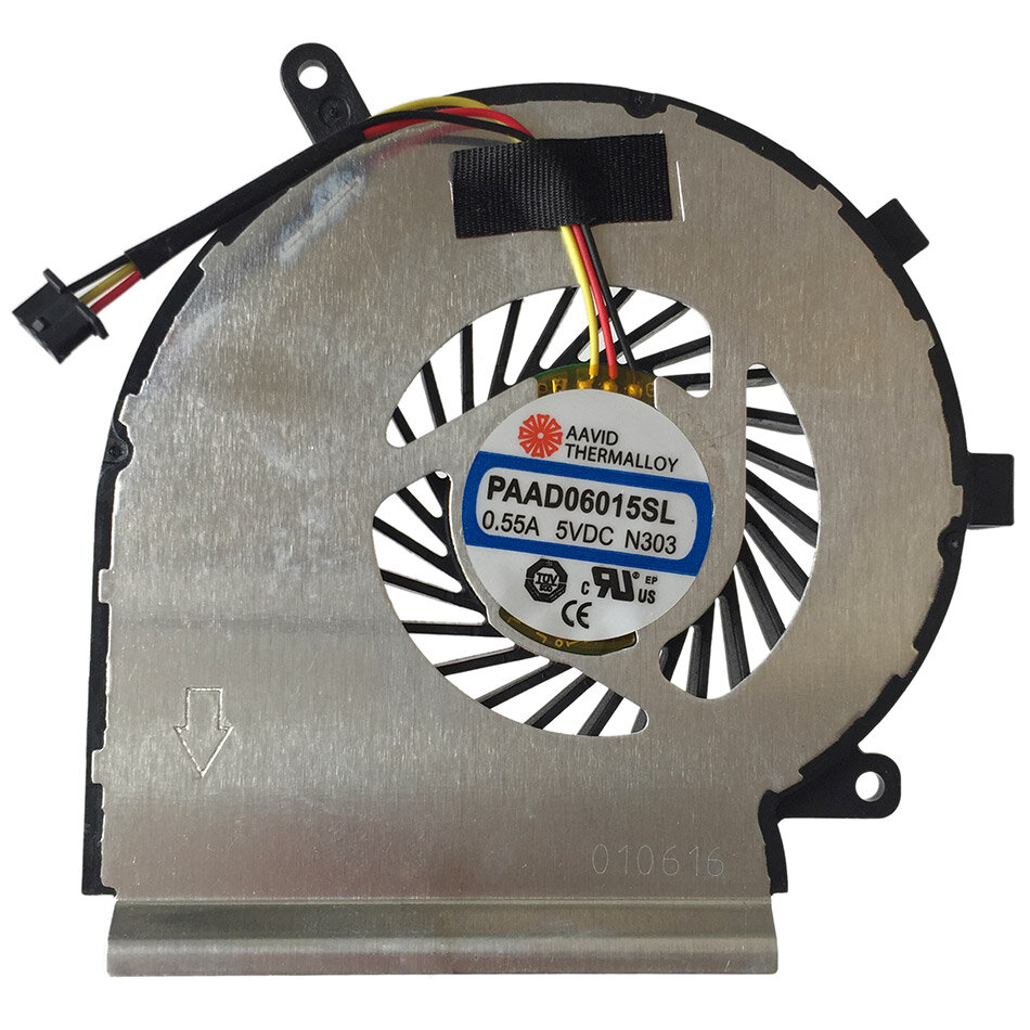 Новый Оригинал CPU Вентилятор охлаждения For MSI GE62 GE72 PE60 PE70 GL62 PAAD06015SL N303 Laptop Cooler Radiators Вентилятор охлаждения