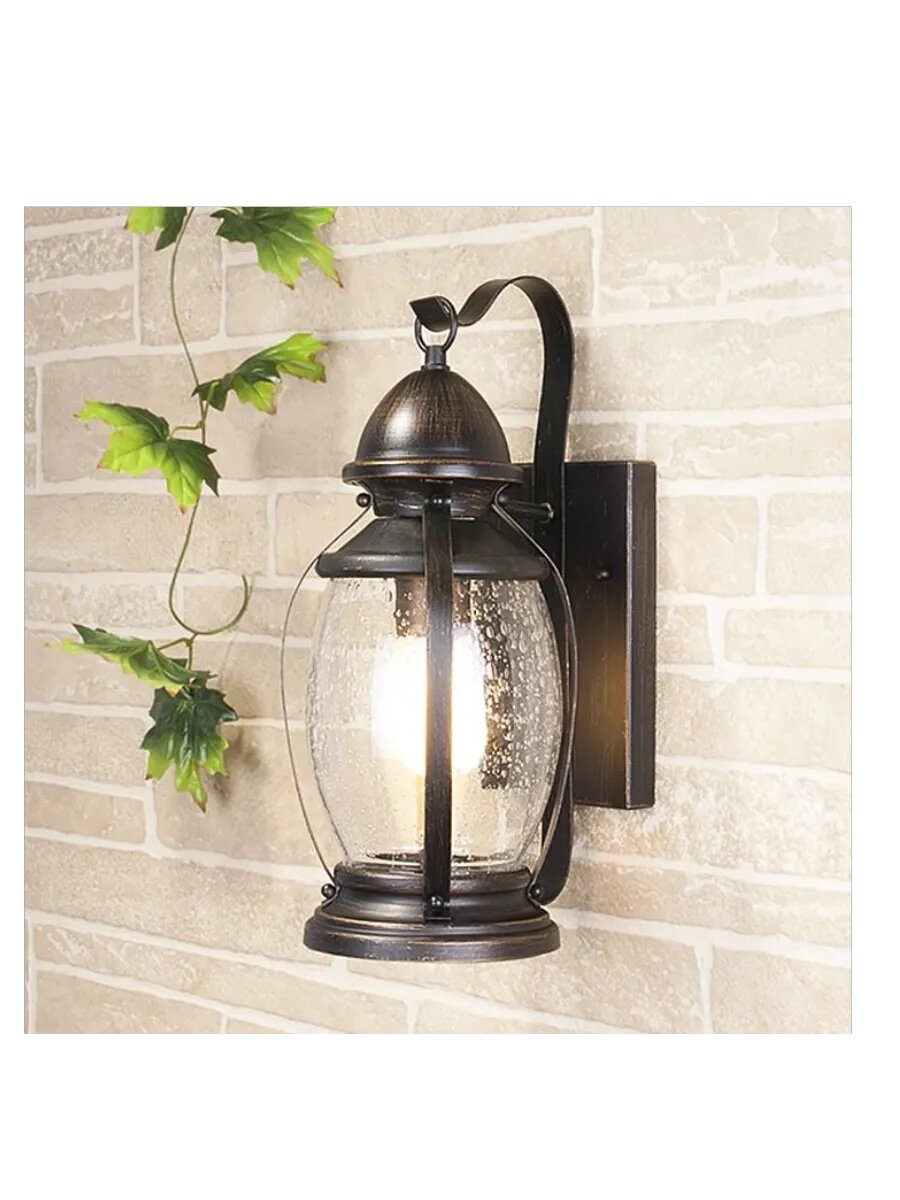 Уличный светильник newrgy lighting AntaresD, коричневый, цоколь E27, 60 Вт, свет нейтральный белый