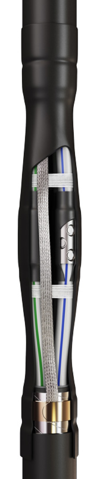 Муфта кабельная соединительная КВТ 4ПСТ-1 болтовая, пластик, 605мм, 4 жилы, 70/120мм2, 1кВ / электрика