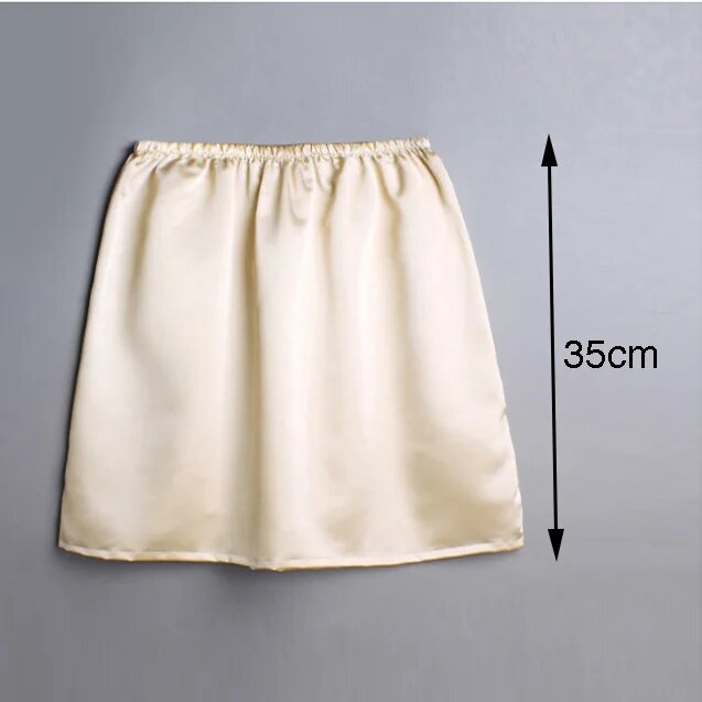 REGRTEDARLING Мини-юбка из спандекса черная/белая/телесная Бежевый, nude 35cm